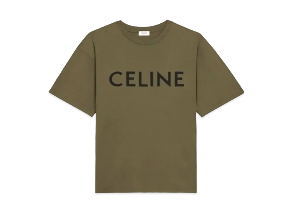 CELINE セリーヌ 2X681501F イエロー CELINE ロゴ Tシャツ イエロー M