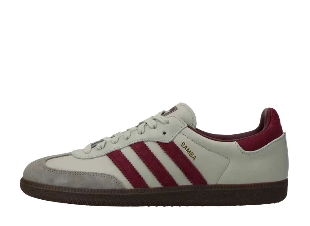 adidas Originals Samba OG "Putty Grey/Maroon/Gold Metallic" ID1482 ...