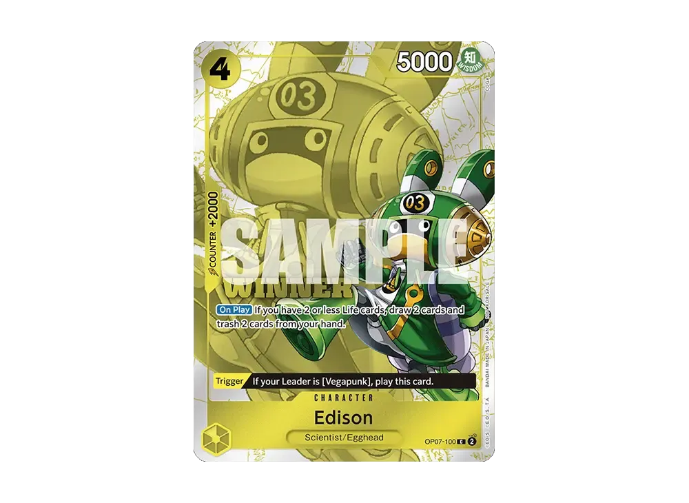 Edison C [OP07-100] [EN](Promotional Card "Tournament Pack 2024 Oct ...