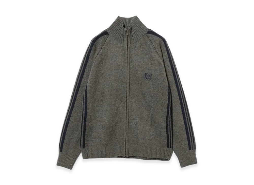 NEEDLES x BEAMS Mohair Track Jacket "Gray/Navy" | SNKRDUNK