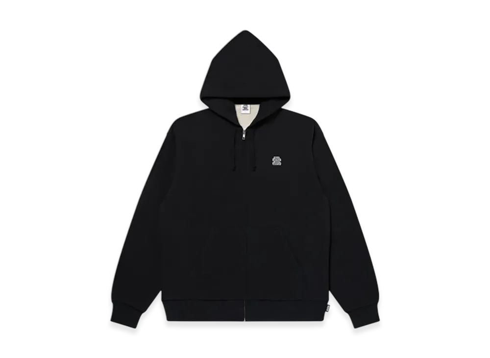 BlackEyePatch Small OG Thermal Zip Hoodie "Black" | SNKRDUNK