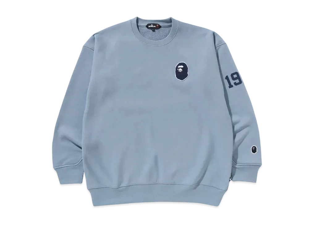 A BATHING APE Pull Over Crewneck Sweat Shirt "Sax"の新品/中古フリマ(通販)｜スニダン