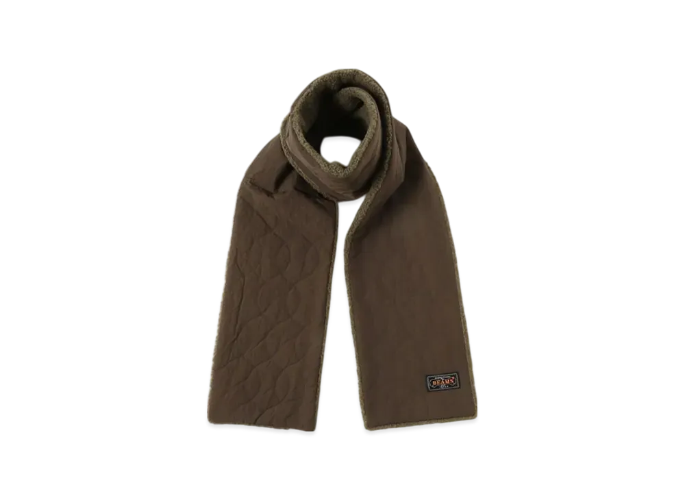 BEAMS Boa Quilt Muffler "Olive" | SNKRDUNK
