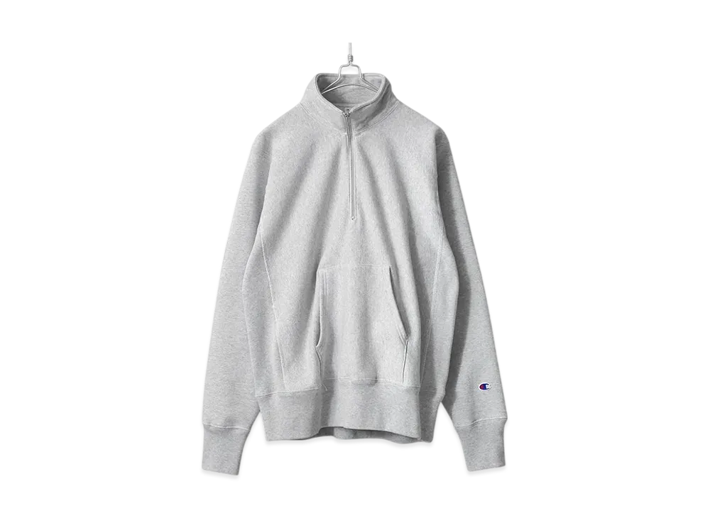 Champion Reverse Weave Half Zip Sweatshirt "Silver Gray" | SNKRDUNK