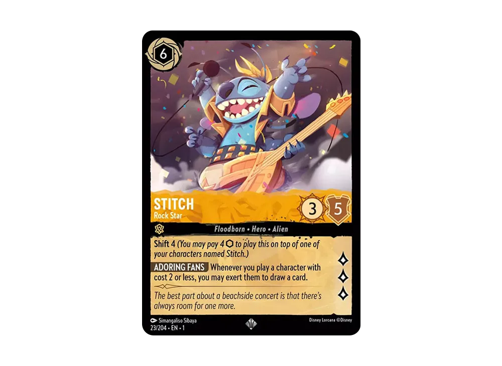 Stitch - Rock Star SR: Foil[23/204-EN-1](The First Chapter) [English ...