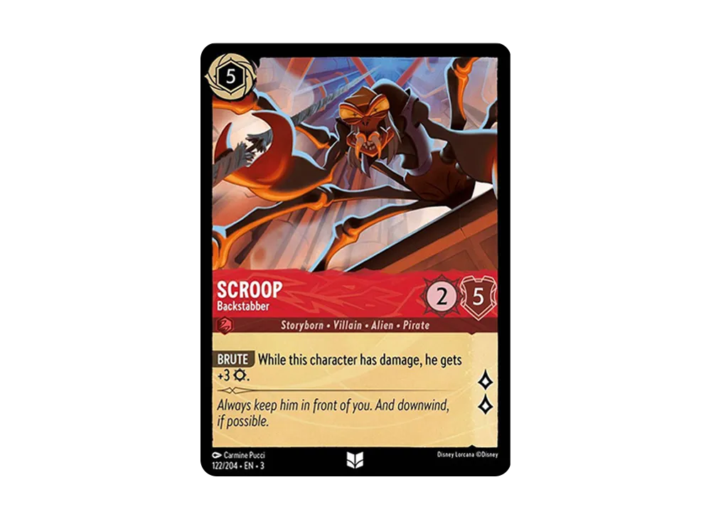 Scroop - Backstabber UC :Foil [122/204 EN-3]("Into the Inklands ...