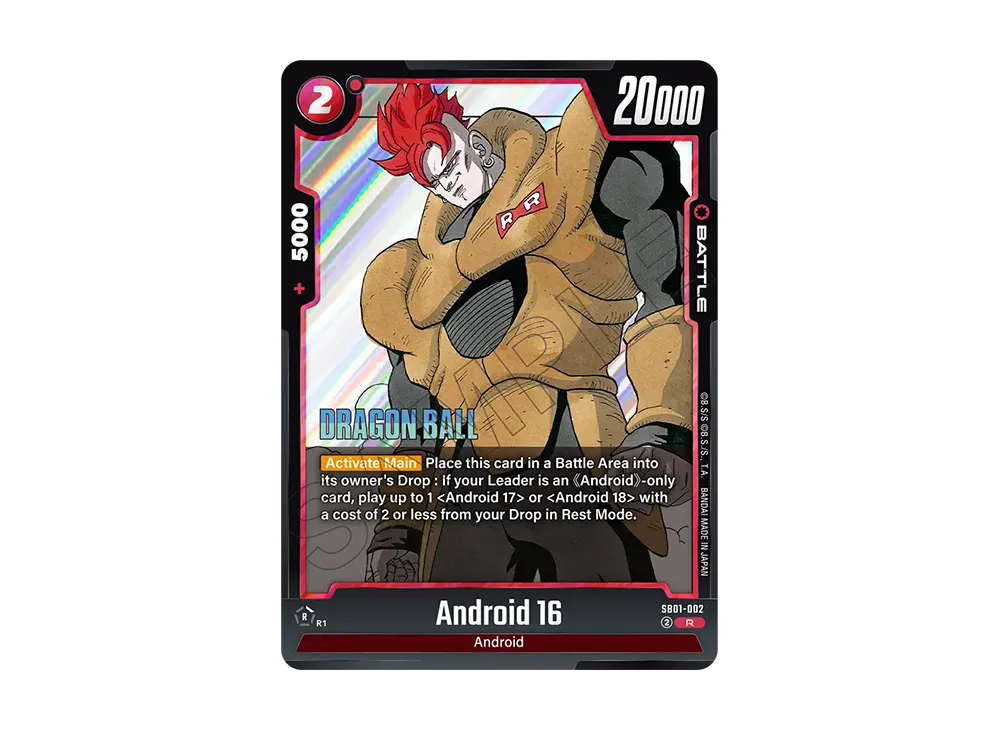 Android 16 R [SB01-002][EN](FUSION WORLD "MANGA BOOSTER 01") | SNKRDUNK