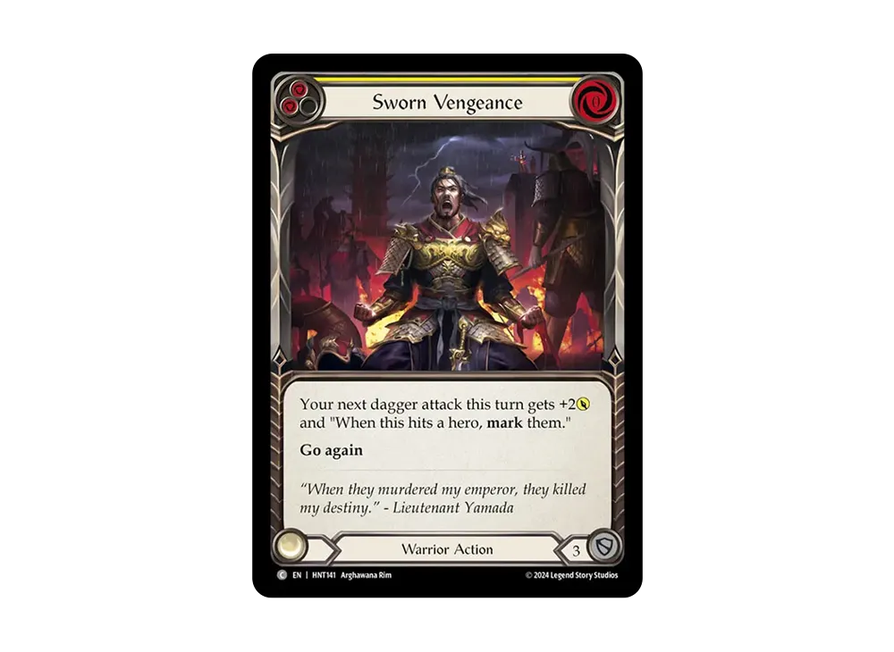 Sworn Vengeance C [HNT141] [EN] (Booster Pack "The Hunted") | SNKRDUNK