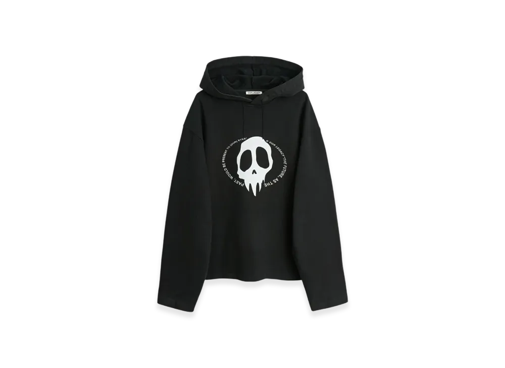 OUR LEGACY Women's Loose Hoodie Maverick Skull Print "Black" | SNKRDUNK