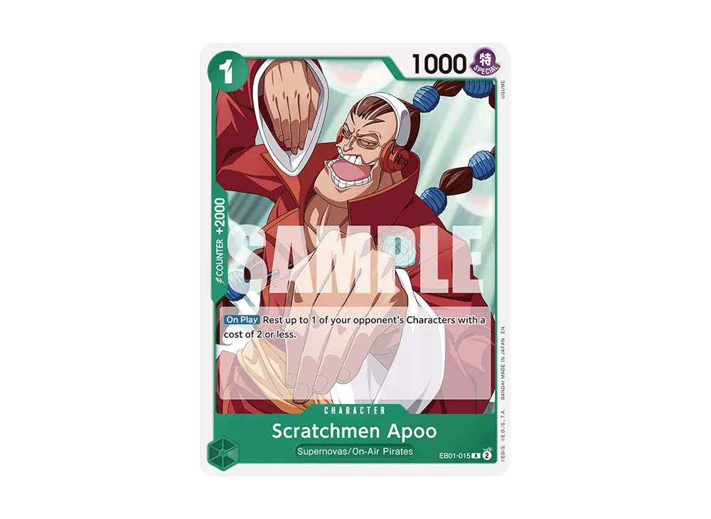 Scratchmen Apoo R [EB01-015] [EN](Start Deck "GREEN Jewelry Bonney") | SNKRDUNK