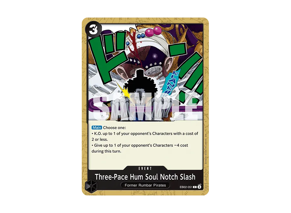 Three-Pace Hum Soul Notch Slash C [EB02-051] [EN](Extra Booster "Anime ...