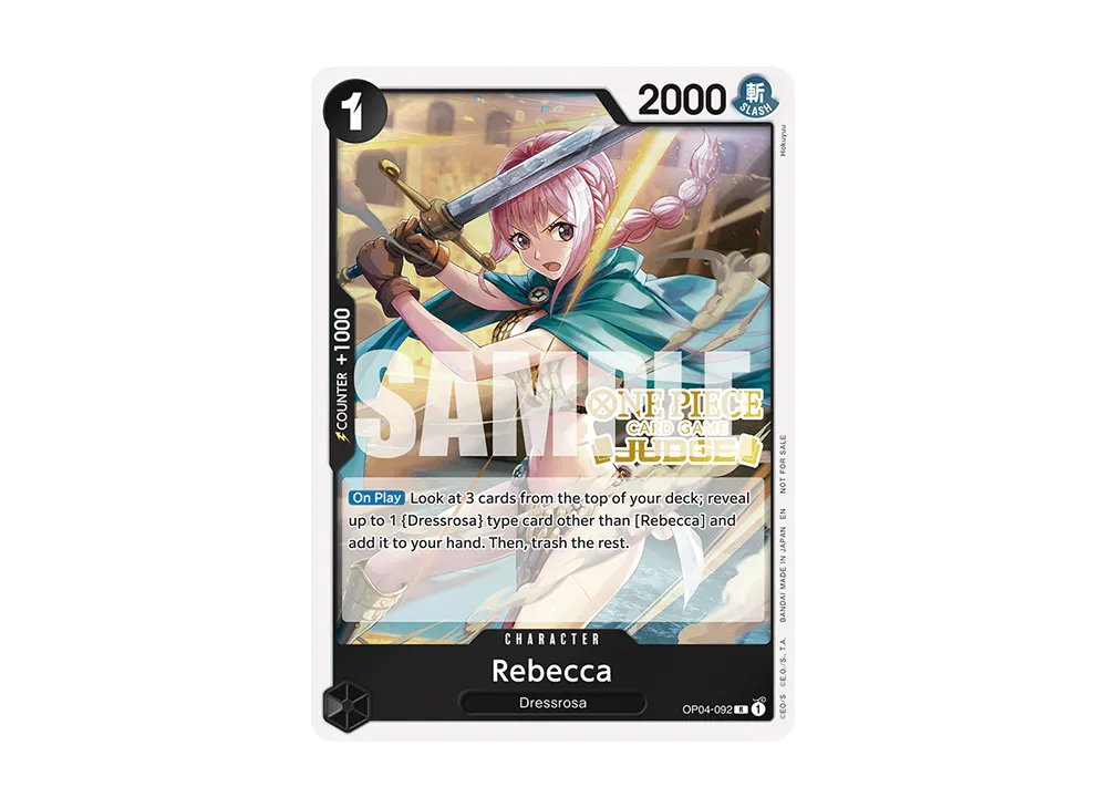 Rebecca R [OP04-092] [EN](Promotional Card "Judge Pack Vol.6") | SNKRDUNK