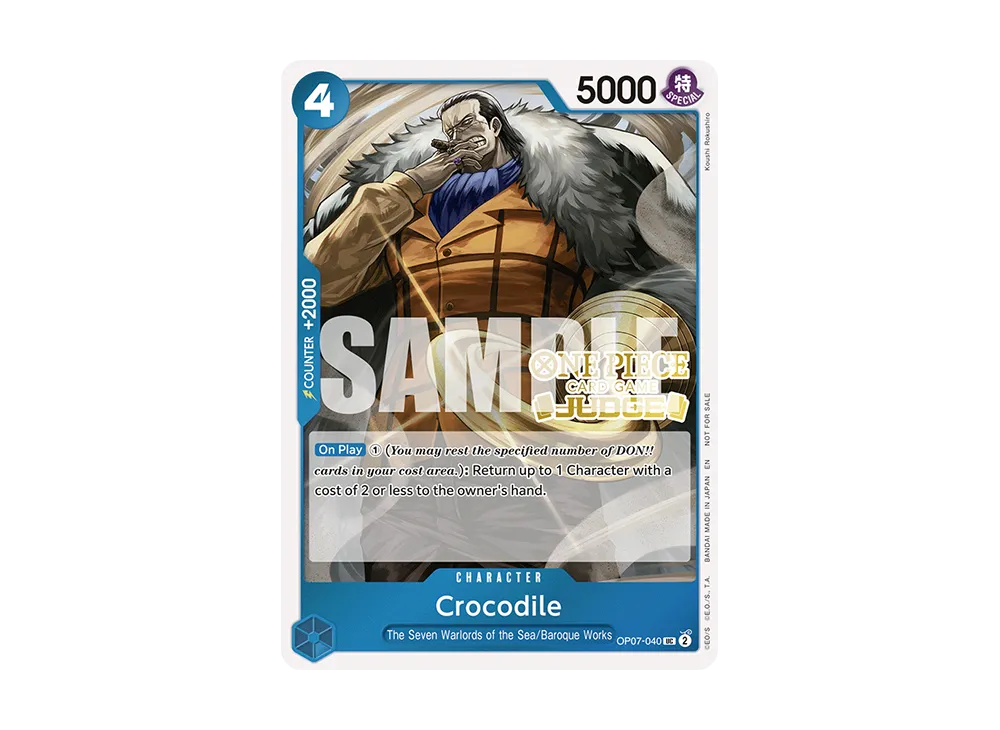 Crocodile UC [OP07-040] [EN](Promotional Card "Judge Pack Vol.6") | SNKRDUNK