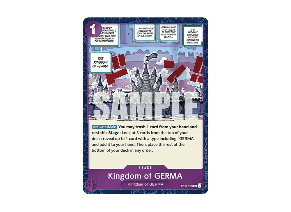 Kingdom of GERMA C : Pirate Flag Foil [OP06-079] [EN](Premium Booster "ONE PIECE CARD THE BEST ...
