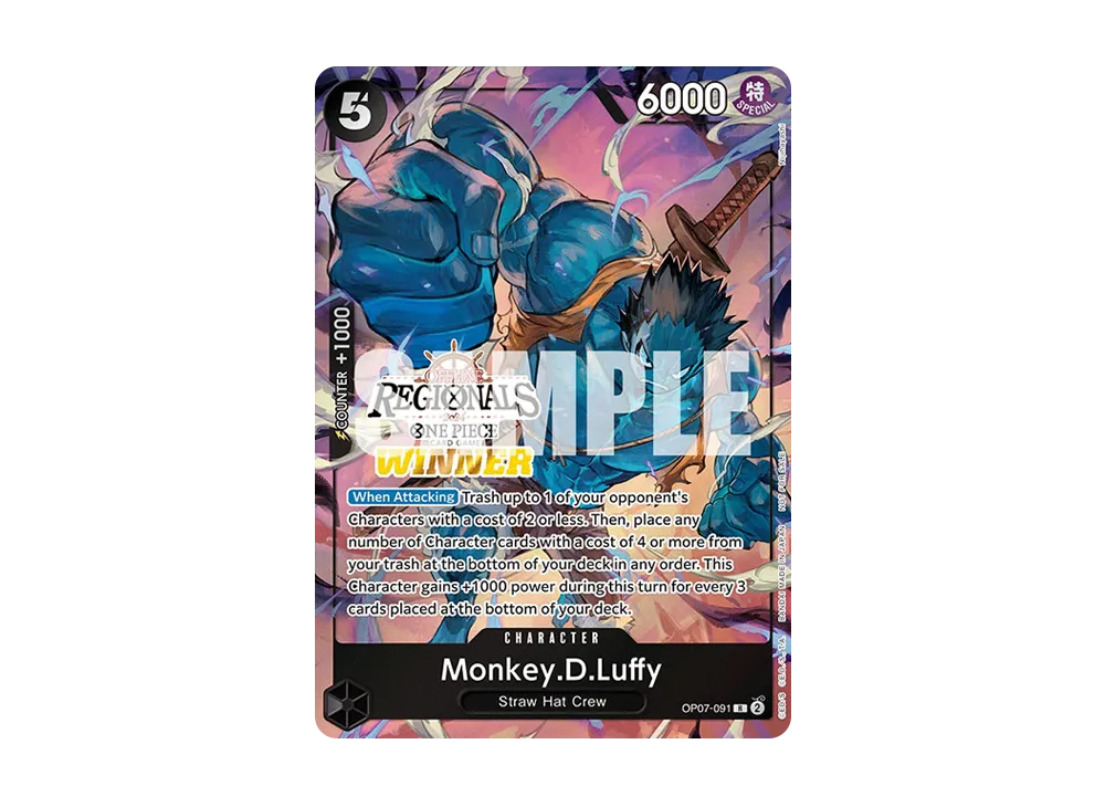 Monkey.D.Luffy R [OP07-091] [EN](Promotional Card "Offline Regional ...