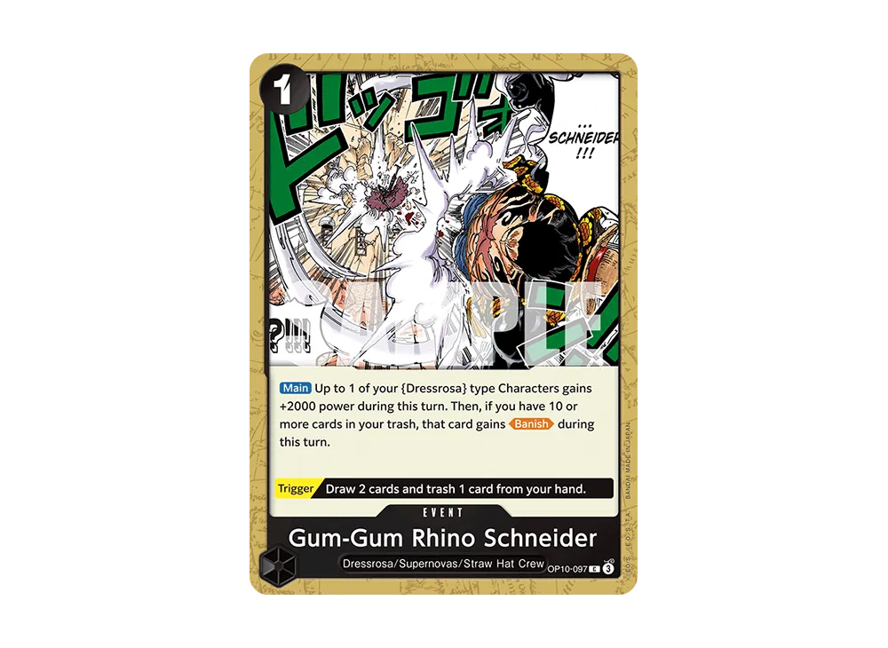Gum-Gum Rhino Schneider C [OP10-097] [EN](Booster Pack "Royal Blood") | SNKRDUNK