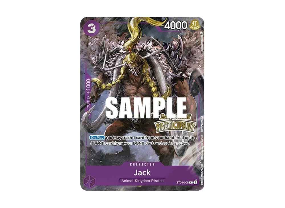 Jack C [ST04-008] [EN](Promotional Card "Online Regional Participation ...