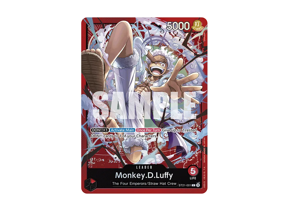 モンキー・D・ルフィ L [ST21-001]【英語版】(スタートデッキEX「ギア5」)の新品/中古フリマ(通販)｜スニダン