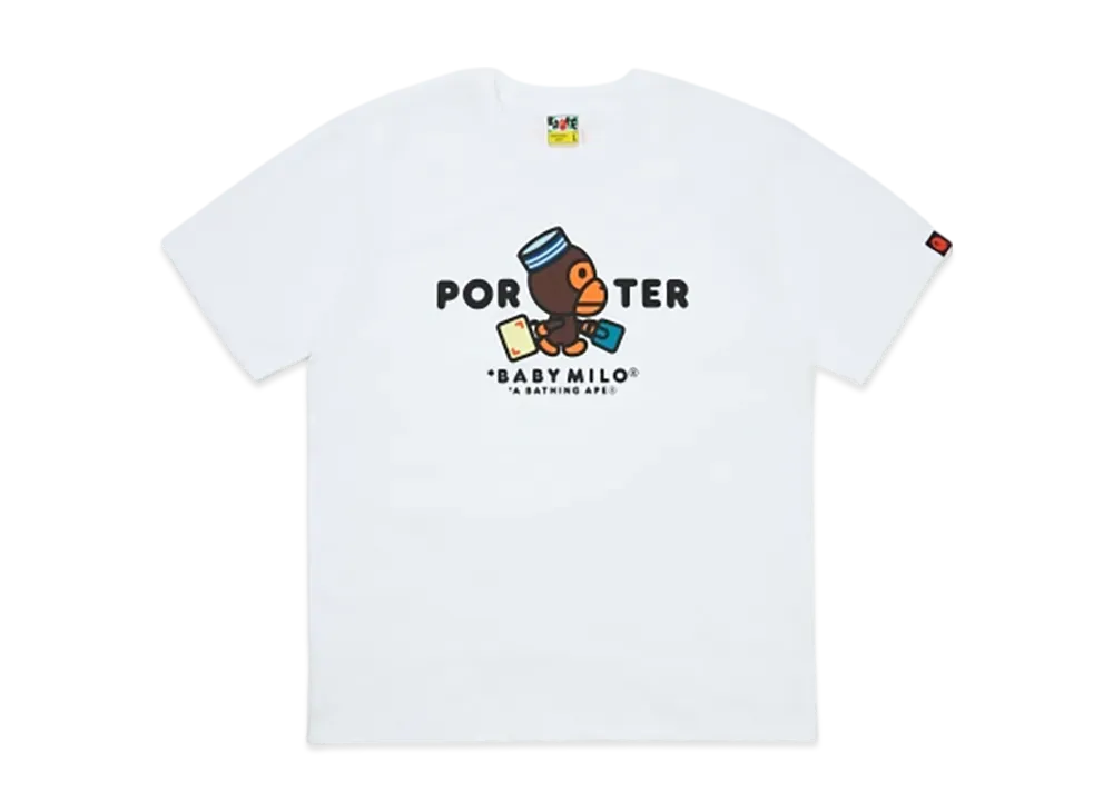 PORTER x A BATHING APE Baby Milo Tee "White" | SNKRDUNK