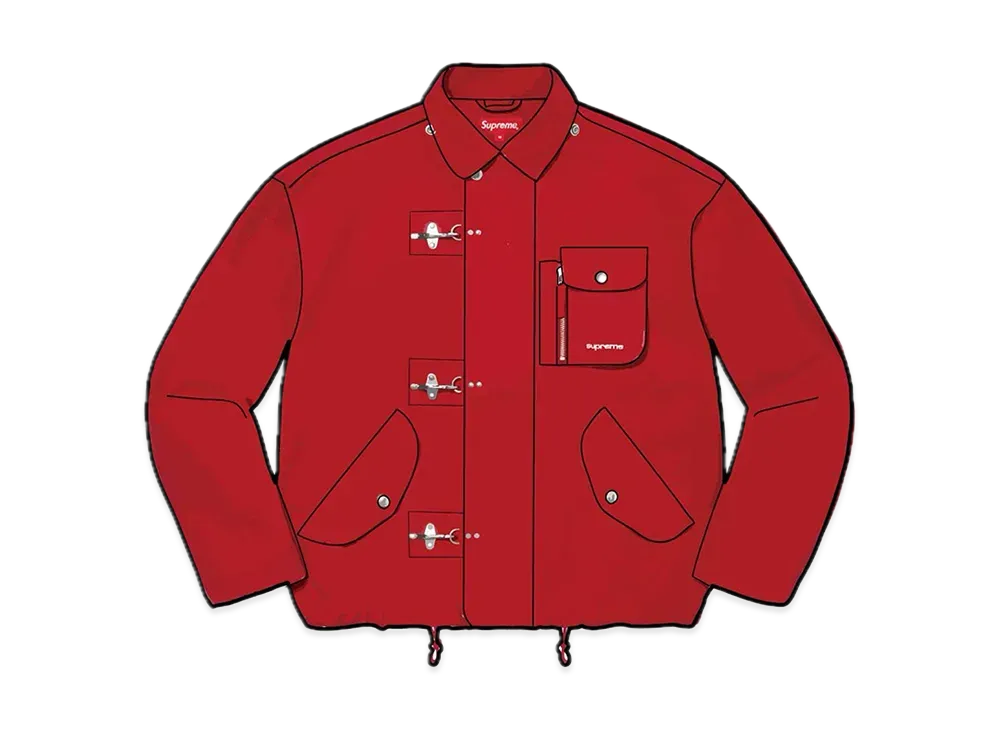 Supreme Canvas Clip Jacket "Red"の新品/中古フリマ(通販)｜スニダン