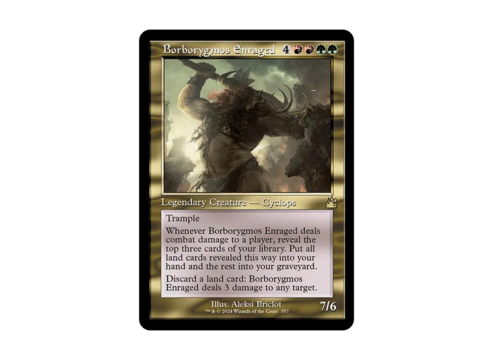 Borborygmos Enraged R :Foil :Retro Frame [RVR 357] [EN](Ravnica ...