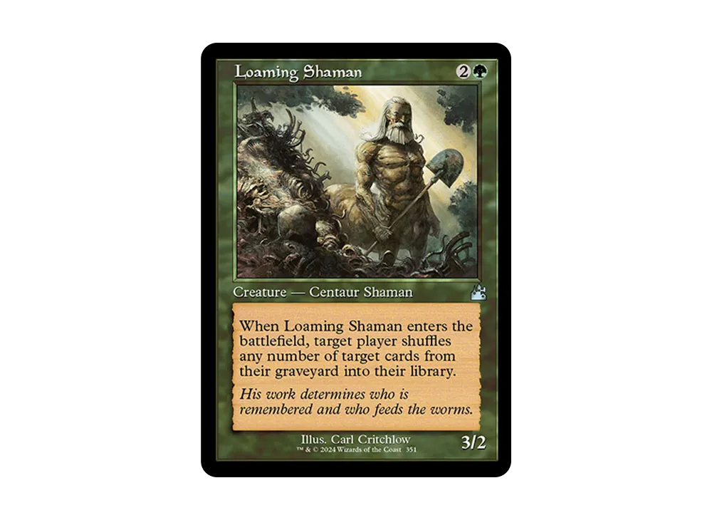 Loaming Shaman U :Foil :Retro Frame [RVR 351] [EN](Ravnica Remastered ...