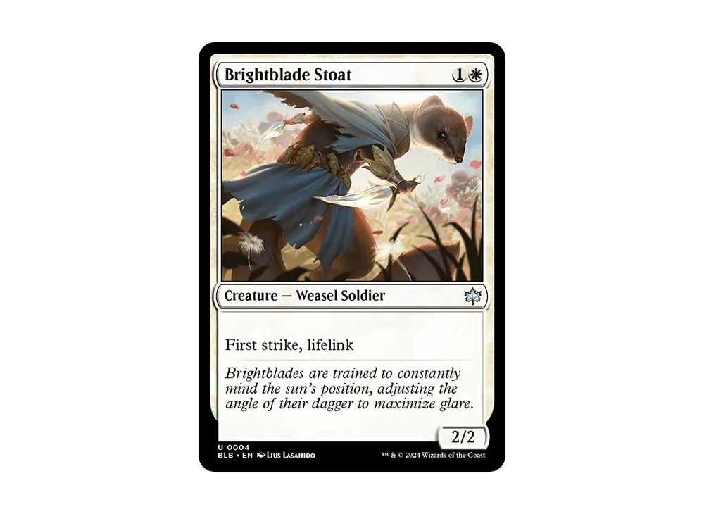 Brightblade Stoat U :Foil [BLB 0004] [EN](Bloomburrow) | SNKRDUNK