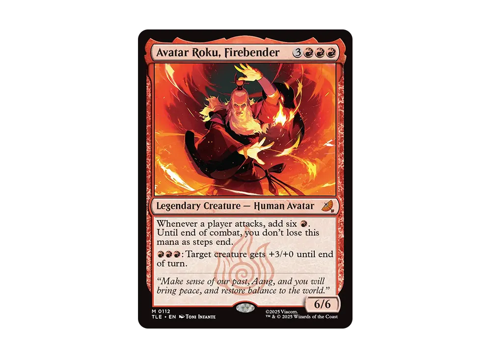 Avatar Roku, Firebender M :Foil [TLE 0112] [EN](Avatar: The Last ...