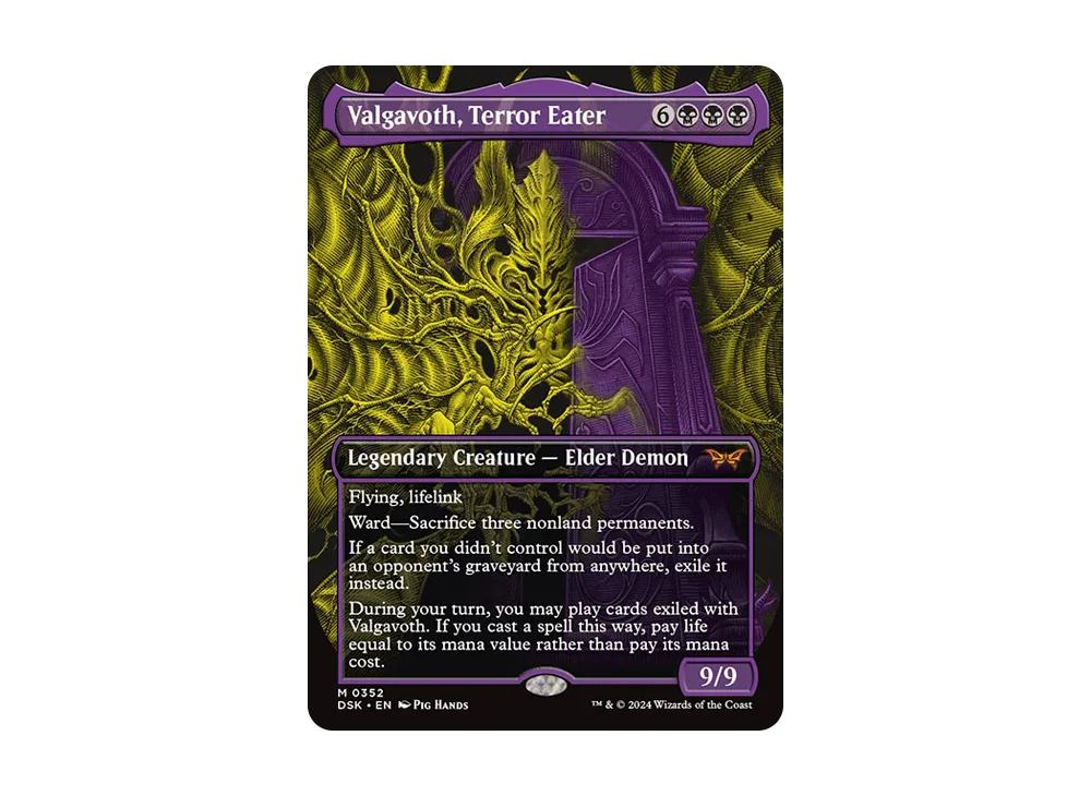 Valgavoth Terror Eater M :Foil :Borderless [DSK 0352] [EN](Duskmourn ...
