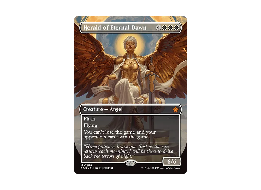 Herald of Eternal Dawn M :Foil [FDN 0299] [EN](Foundations) | SNKRDUNK