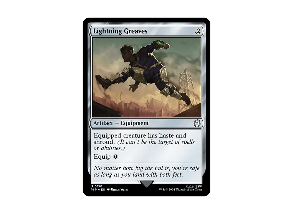 Lightning Greaves U :Foil [PIP 0761] [EN](Fallout) | SNKRDUNK