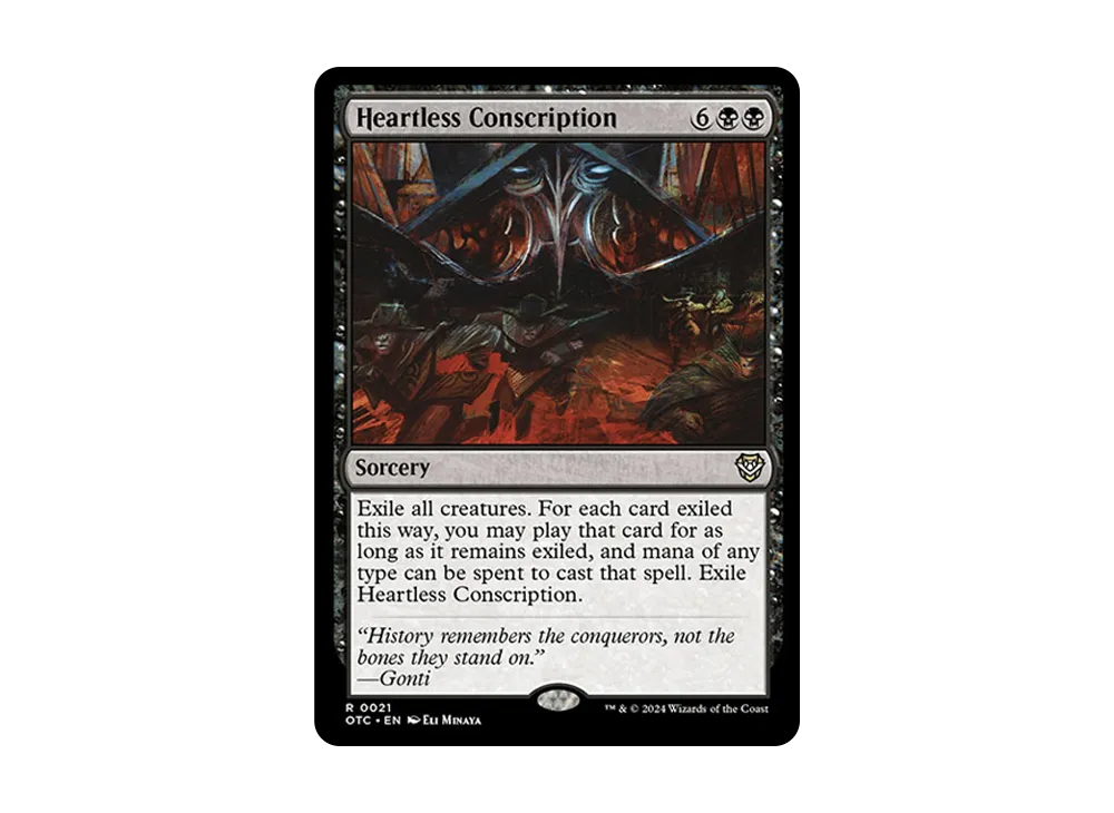 Heartless Conscription R [OTC 0021] [EN](Outlaws of Thunder Junction ...