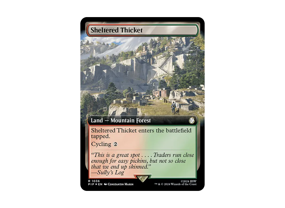 Sheltered Thicket R :Foil [PIP 1036] [EN](Fallout) | SNKRDUNK