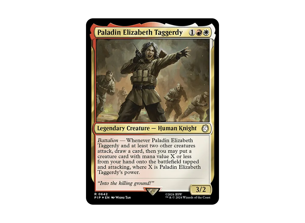 Paladin Elizabeth Taggerdy R :Foil [PIP 0642] [EN](Fallout) | SNKRDUNK