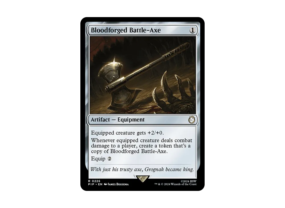 Bloodforged Battle-Axe R :Foil [PIP 0226] [EN](Fallout) | SNKRDUNK