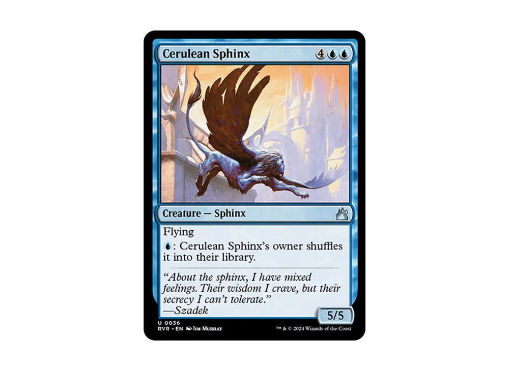 Cerulean Sphinx U :Foil [RVR 0036] [EN](Ravnica Remastered) | SNKRDUNK