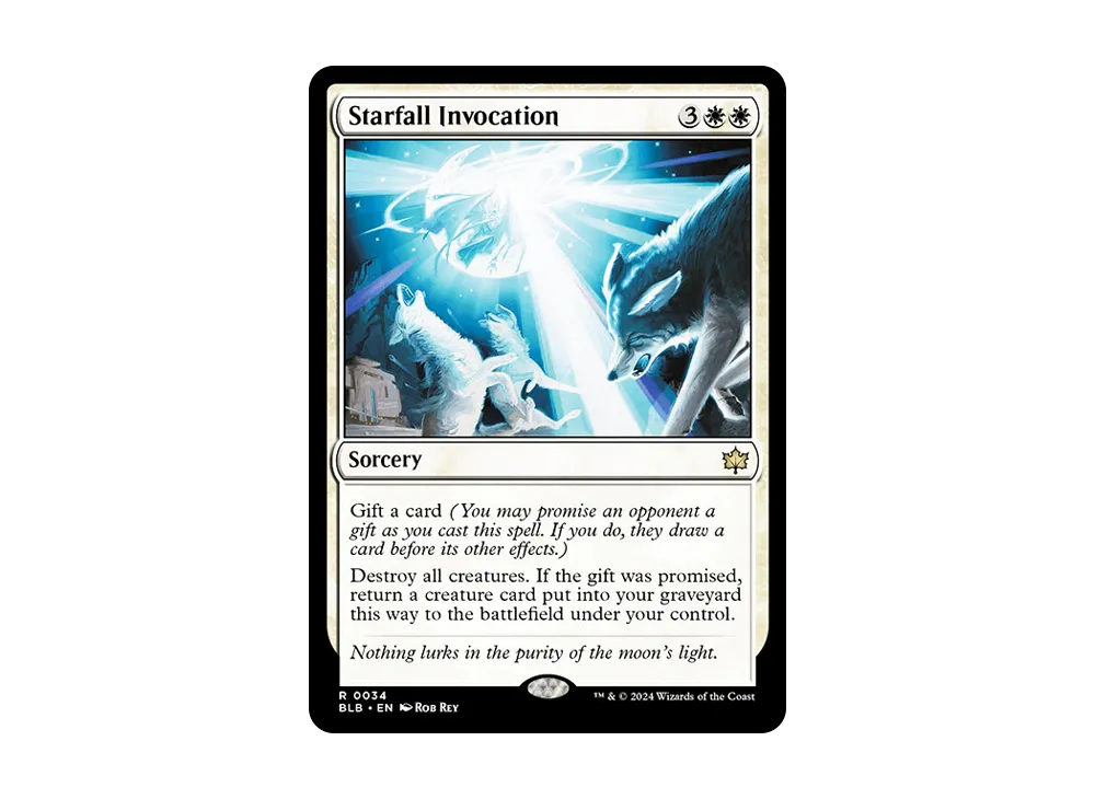Starfall Invocation R :Foil [BLB 0034] [EN](Bloomburrow) | SNKRDUNK