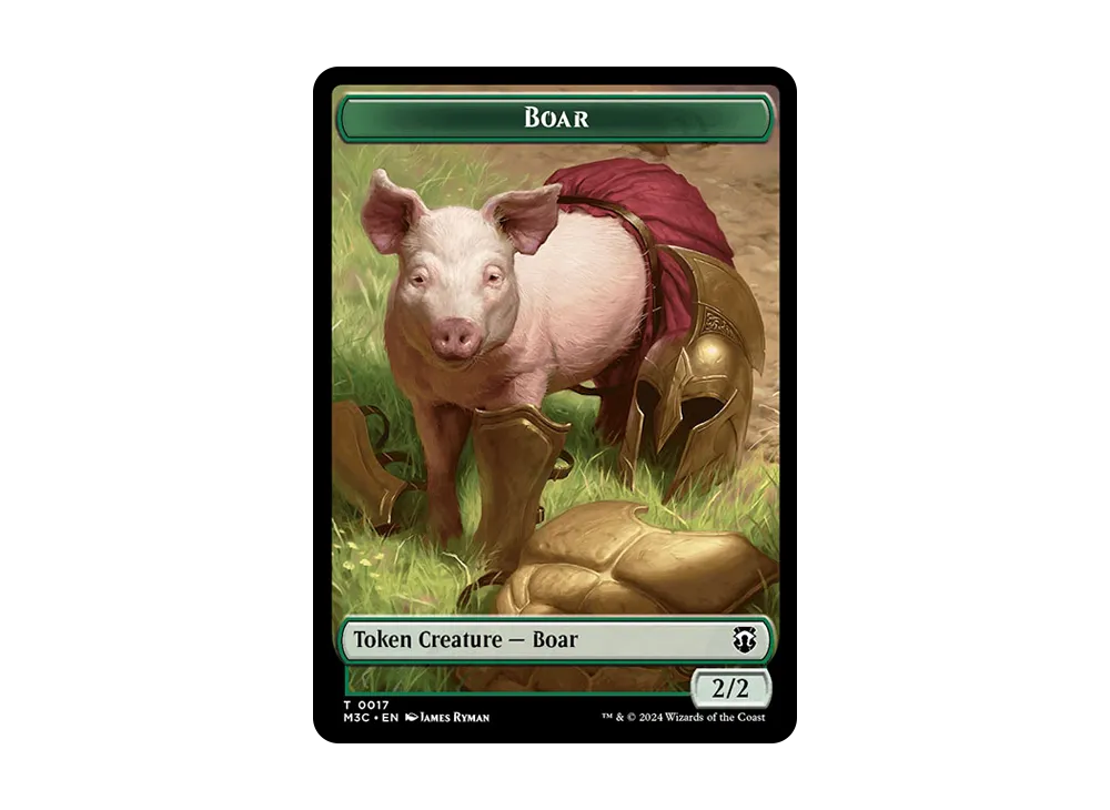 Boar Token / Forest Dryad T [M3C 0017] [EN](Modern Horizons 3) | SNKRDUNK