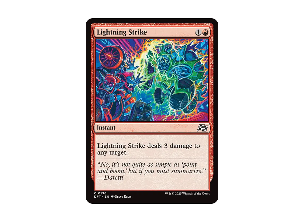 Lightning Strike C :Foil [DFT 0136] [EN](Aetherdrift) | SNKRDUNK