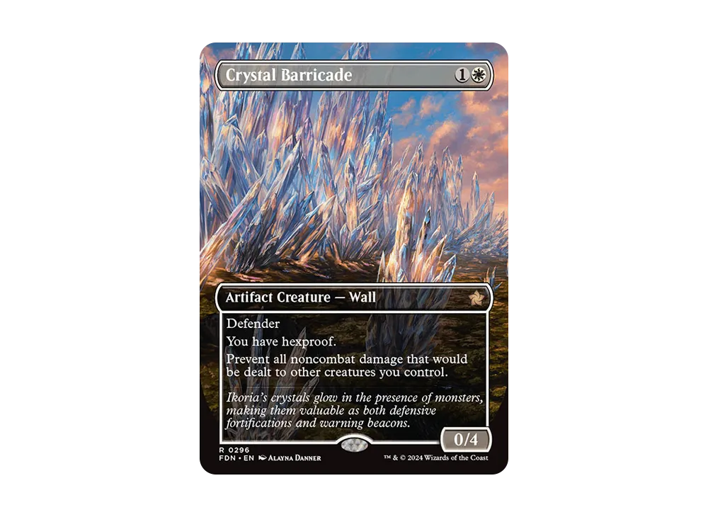 Crystal Barricade R :Foil [FDN 0296] [EN](Foundations) | SNKRDUNK