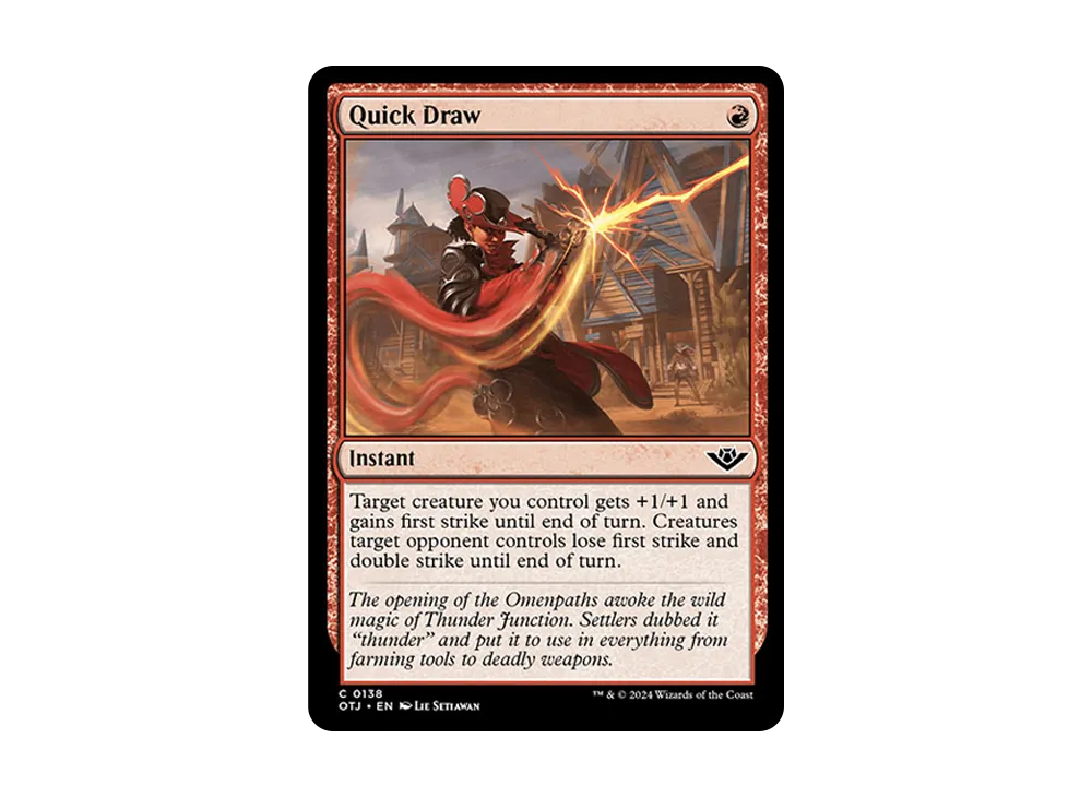 Quick Draw C :Foil [OTJ 0138] [EN](Outlaws of Thunder Junction) | SNKRDUNK