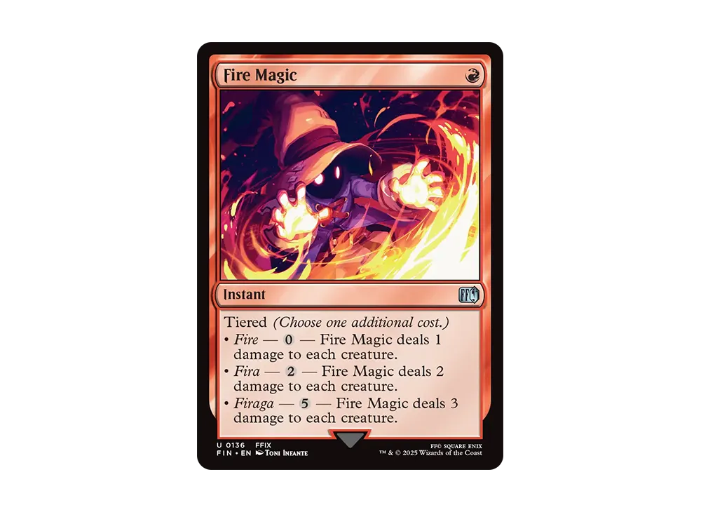 Fire Magic U :Foil [FIN 0136] [EN](FINAL FANTASY) | SNKRDUNK