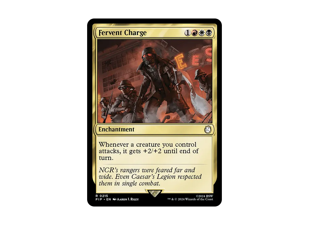 Fervent Charge R :Foil [PIP 0215] [EN](Fallout) | SNKRDUNK