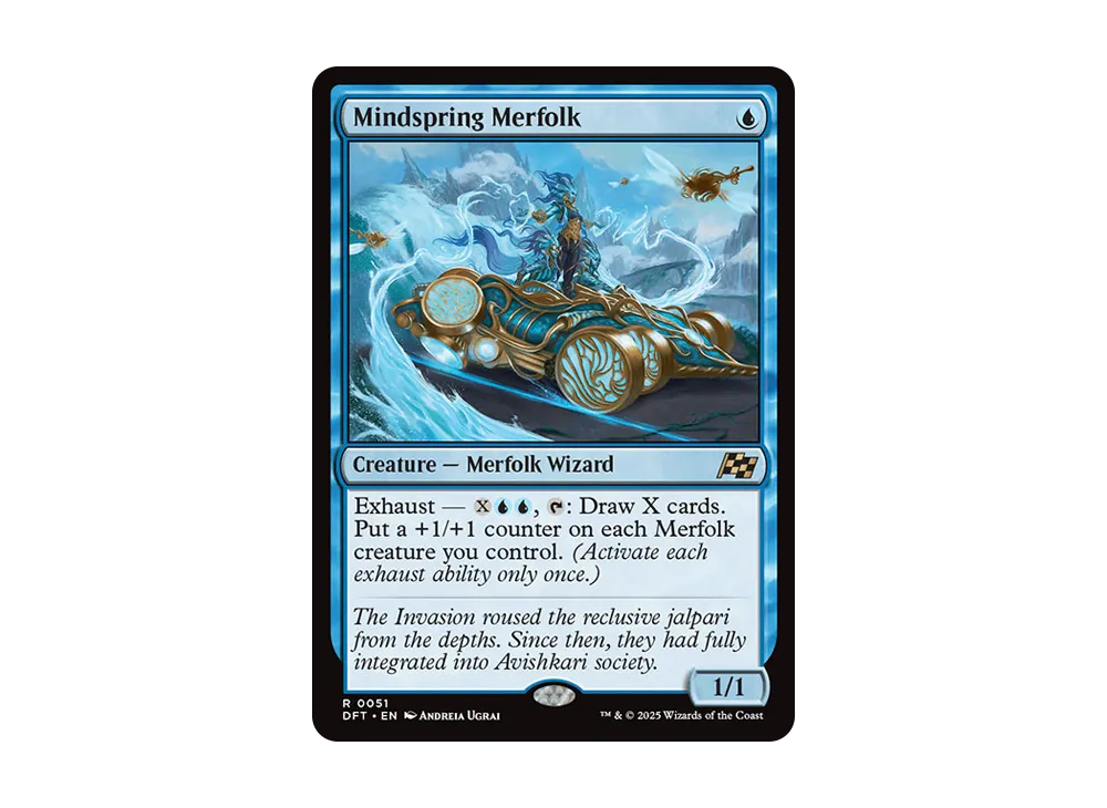 Mindspring Merfolk R :Foil [DFT 0051] [EN](Aetherdrift) | SNKRDUNK