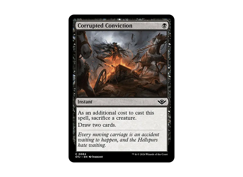 Corrupted Conviction C :Foil [OTJ 0084] [EN](Outlaws of Thunder Junction) | SNKRDUNK