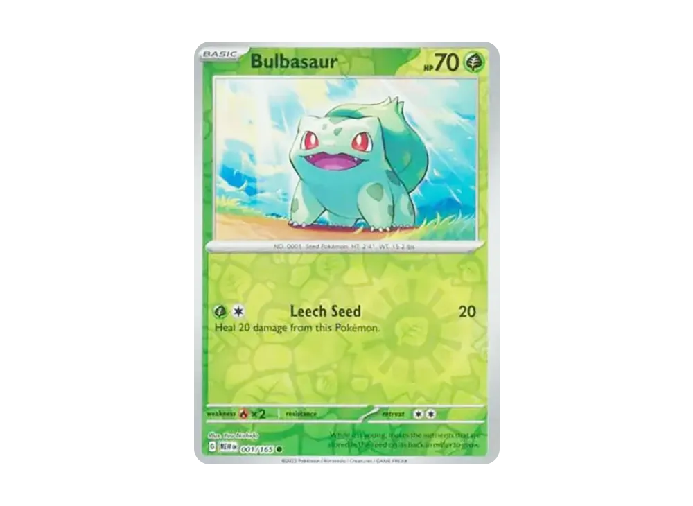 Bulbasaur C :Reverse Holo [MEW EN 001/165](Scarlet & Violet "151 ...