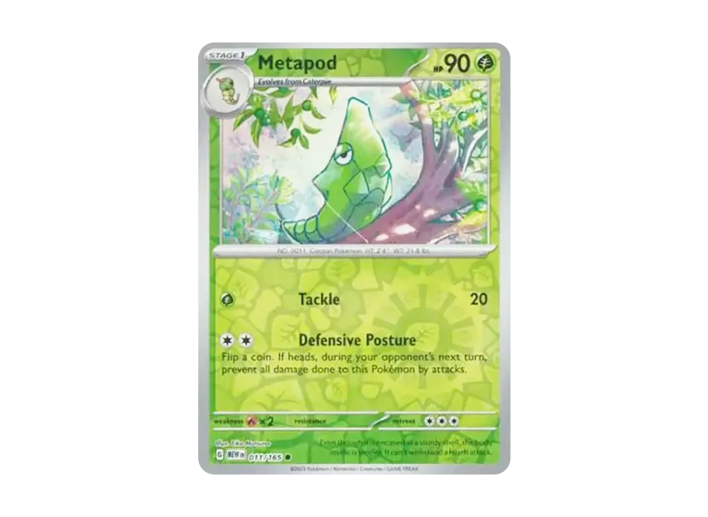 Metapod C :Reverse Holo [MEW EN 011/165](Scarlet & Violet "151") | SNKRDUNK