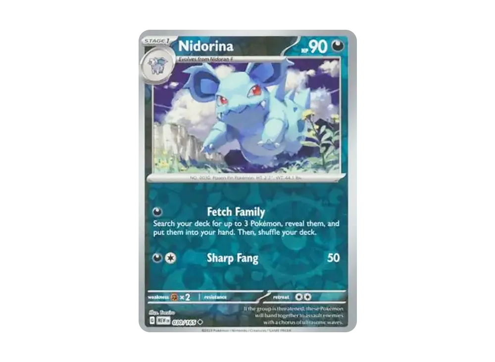Nidorina U :Reverse Holo [MEW EN 030/165](Scarlet & Violet "151") | SNKRDUNK