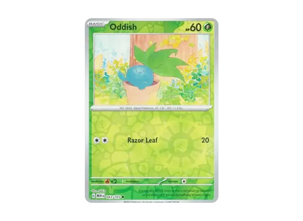 Oddish C :Reverse Holo [MEW EN 043/165](Scarlet & Violet "151") | SNKRDUNK