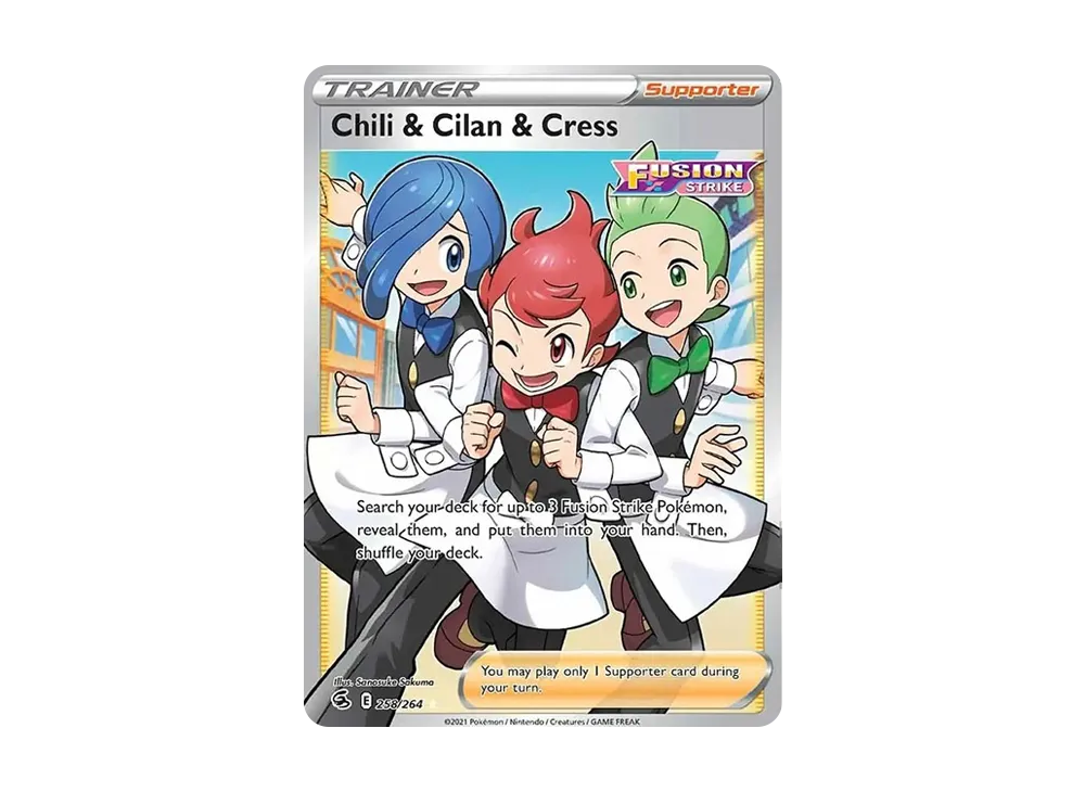 Chili & Cilan & Cress UR [258/264](Sword & Shield "Fusion Strike ...
